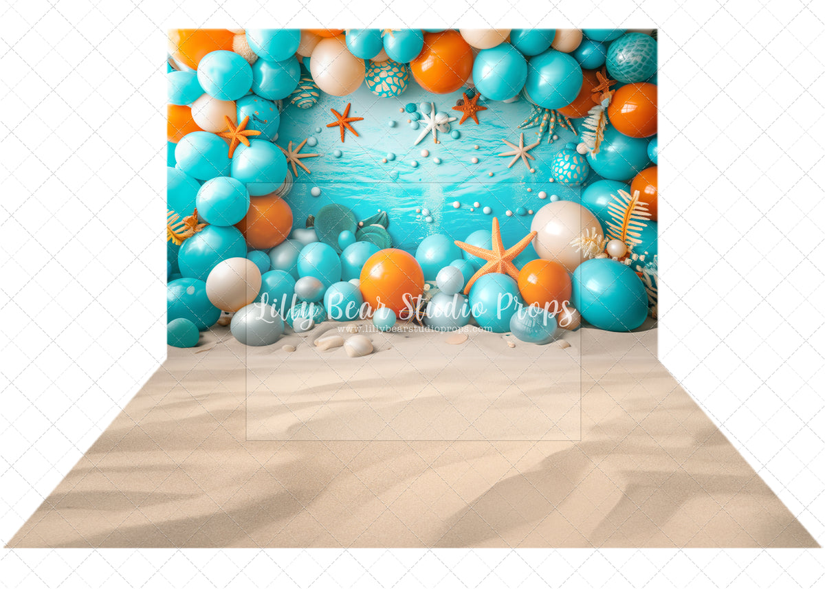 Bright Beach Balloons & Beach Sand Combo – Lilly Bear Studio Props