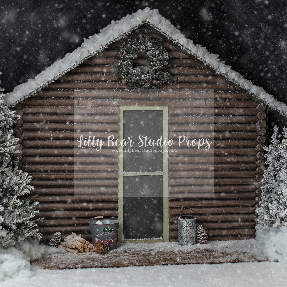 Frosty Cabin – Lilly Bear Studio Props