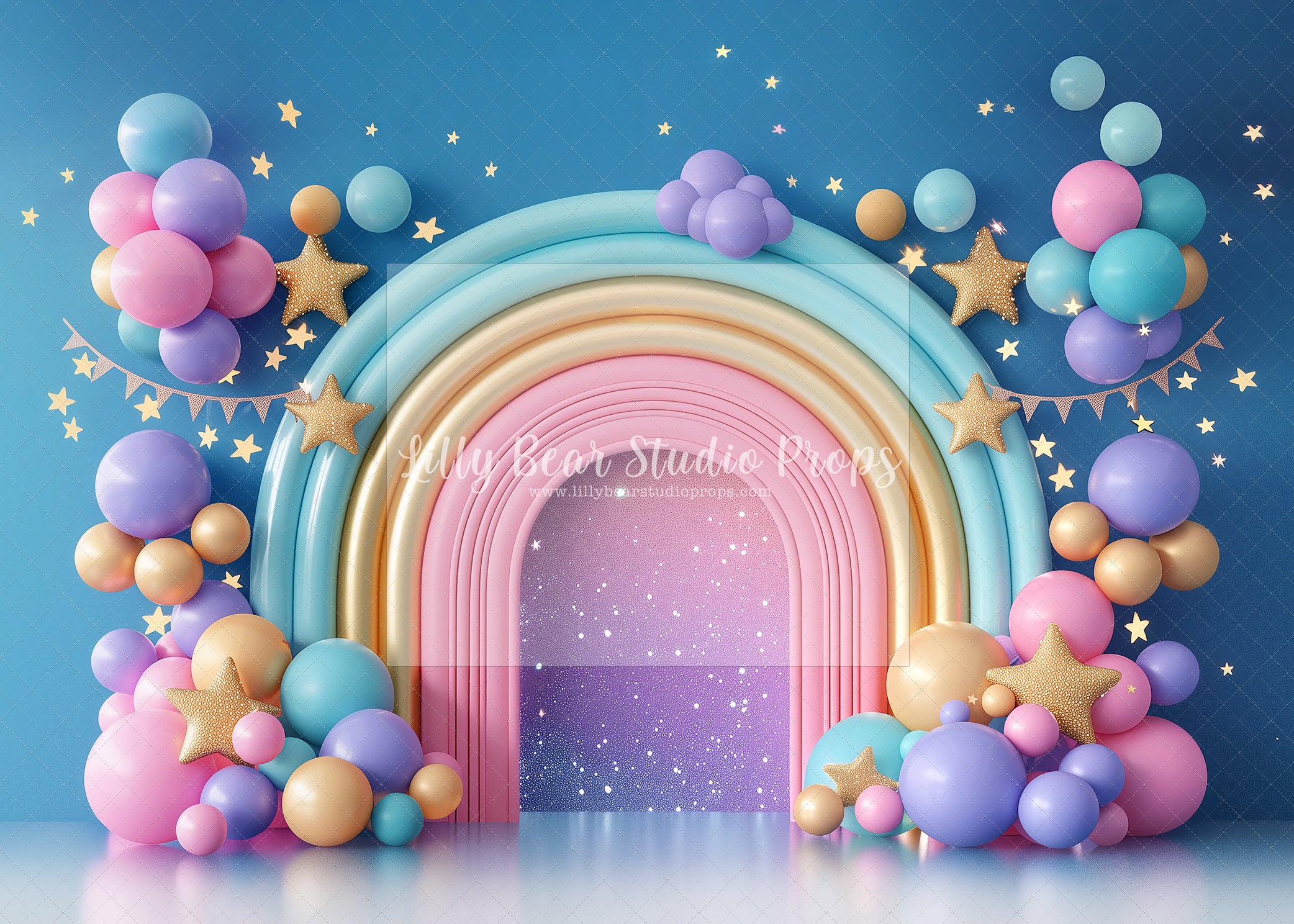 Glitter, Rainbow & Stars