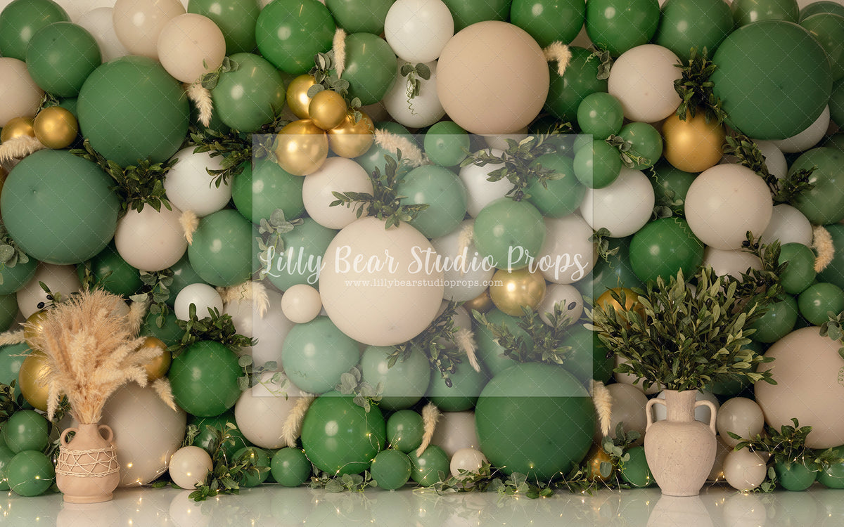 Olive Vines Balloon Wall – Lilly Bear Studio Props