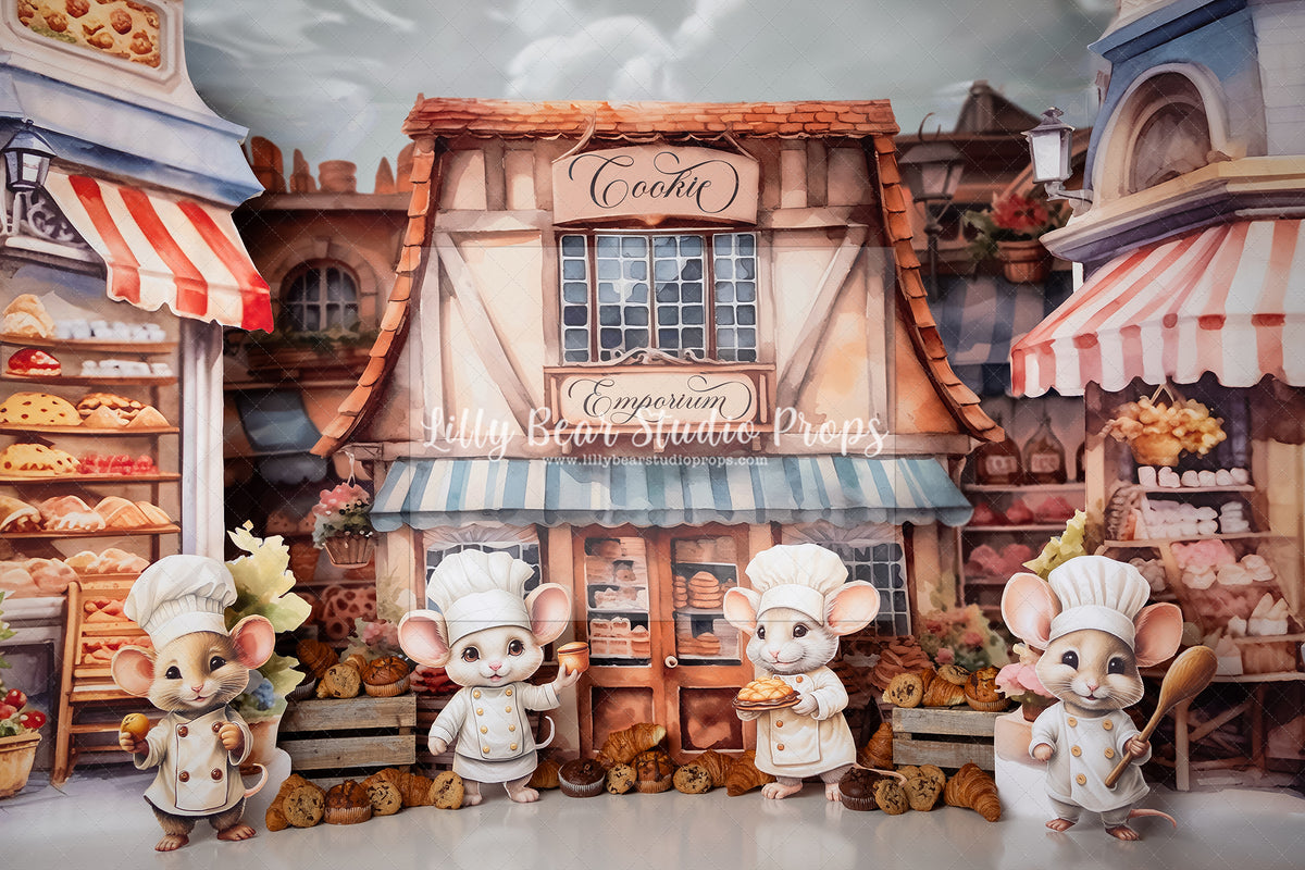 Pastry alley with mice and pastries – Lilly Bear Studio Props