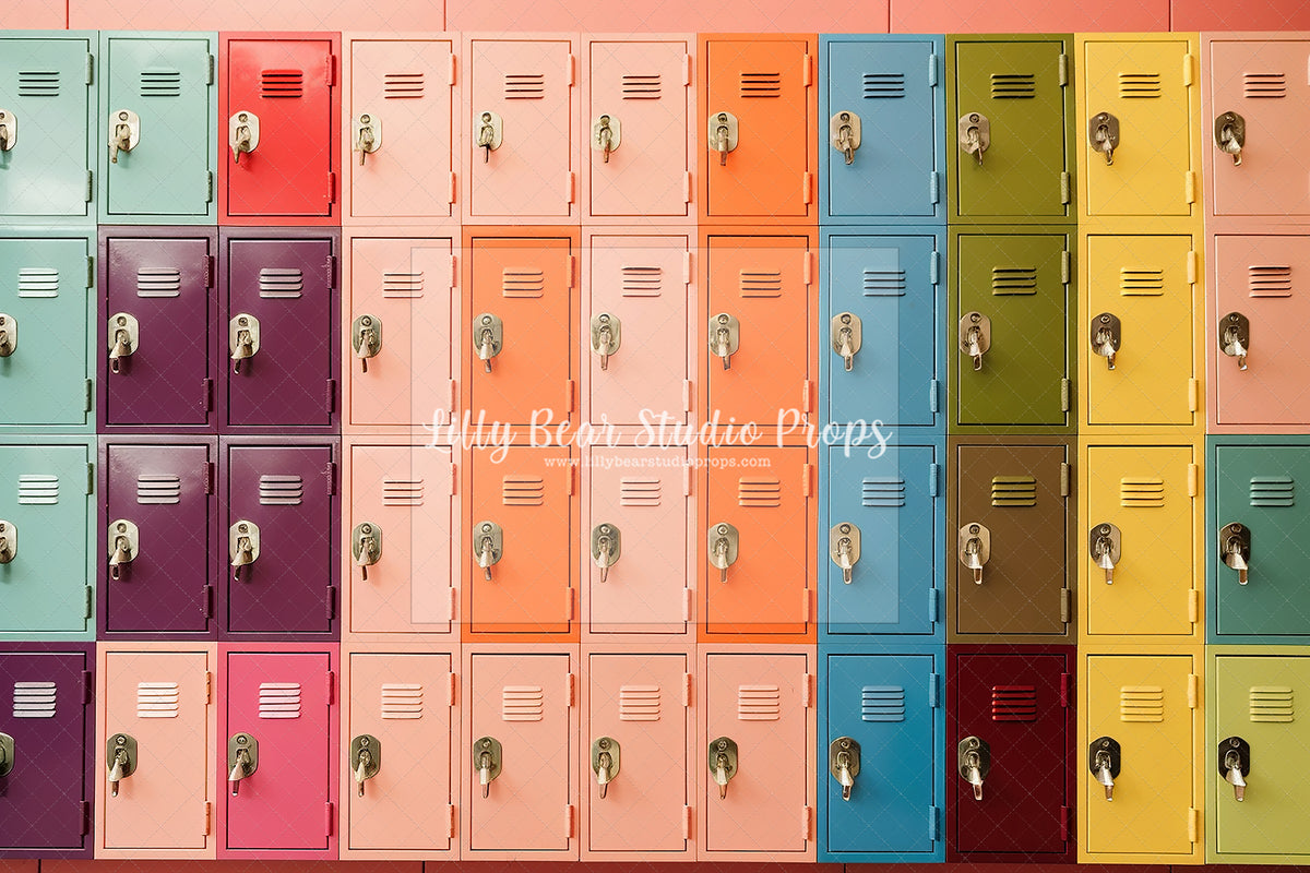School Locker Wall – Lilly Bear Studio Props