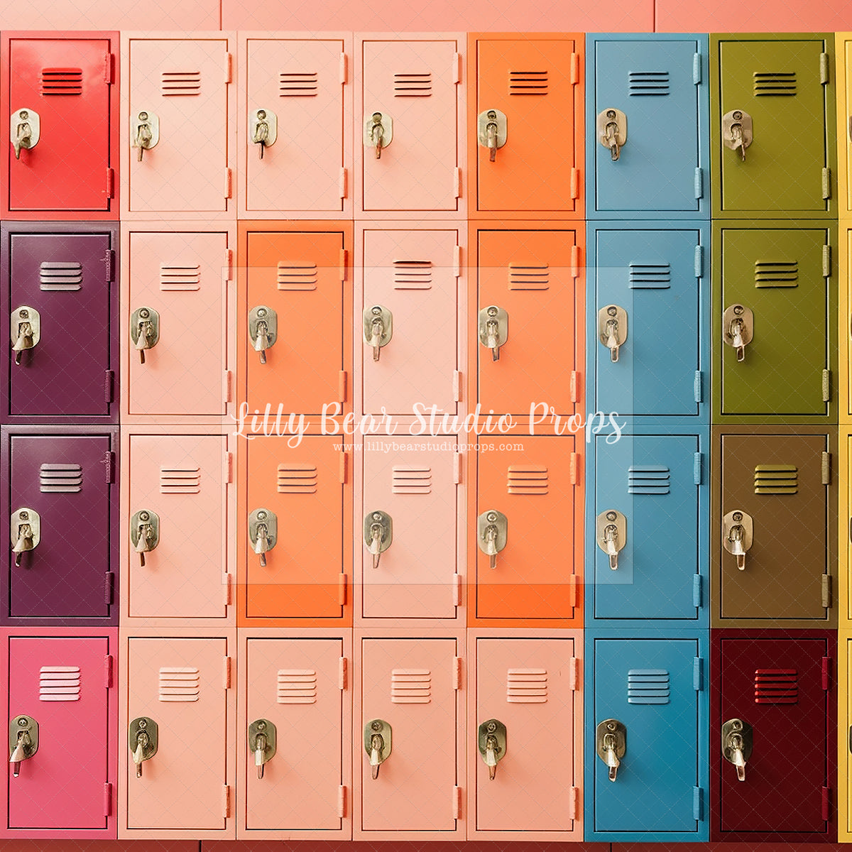 School Locker Wall – Lilly Bear Studio Props