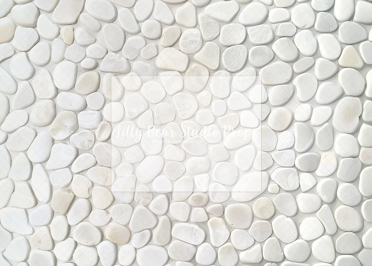 White Cobblestone Floor – Lilly Bear Studio Props