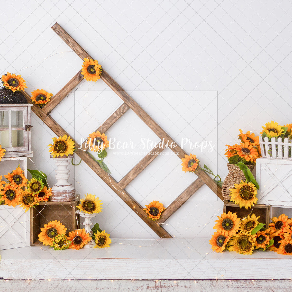 Sunflower Ladder – Lilly Bear Studio Props